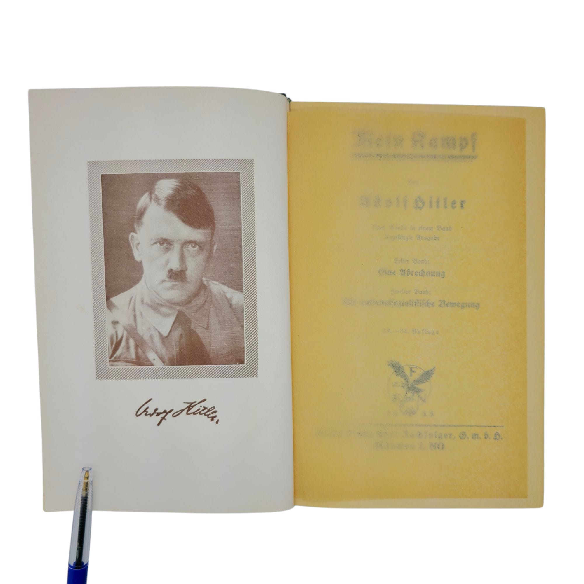 1933 Edition of Adolf Hitler’s Mein Kampf